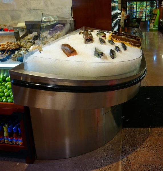 SeafoodCasesOnline.com - FSM Custom Ice-Only Seafood Case with Curve ...